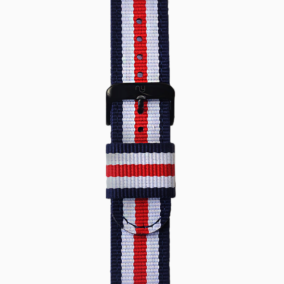 Talbot - Apple Watch Nylon Band Navy/White/Red – Nyloon Watch Bands